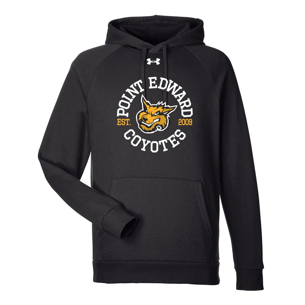 Point Edward Coyotes Adult Under Armour Rival Fleece Hooded Sweatshirt ...